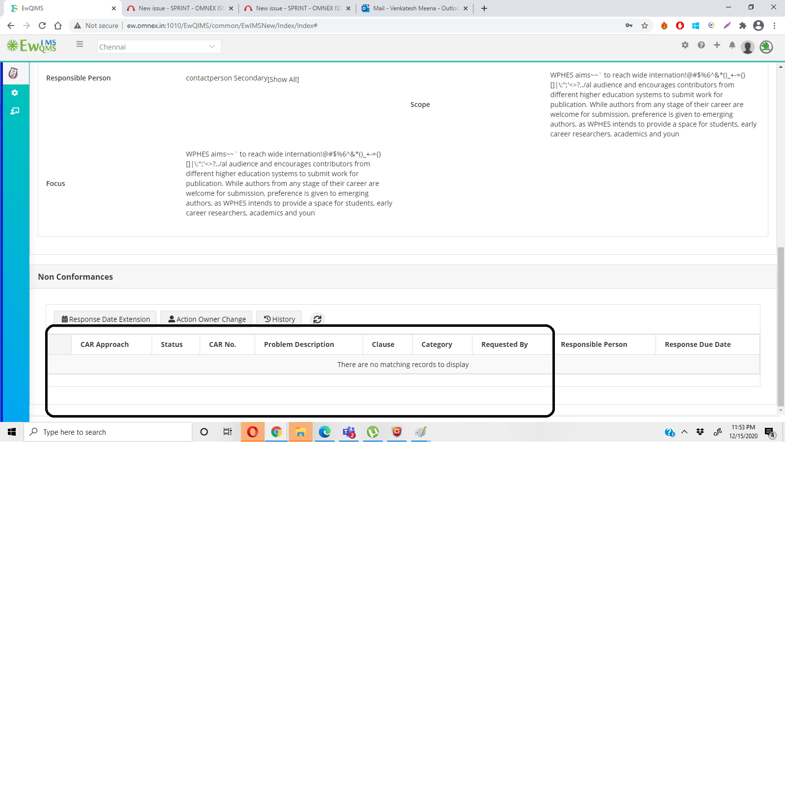 Bug 21116 Auditee Corrective Action Audit Is Displayed But Nc Is Not Displayed In 